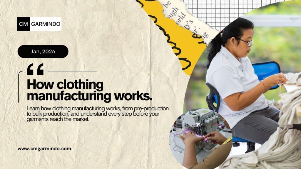 How Clothing Manufacturing Works - CM Garmindo
